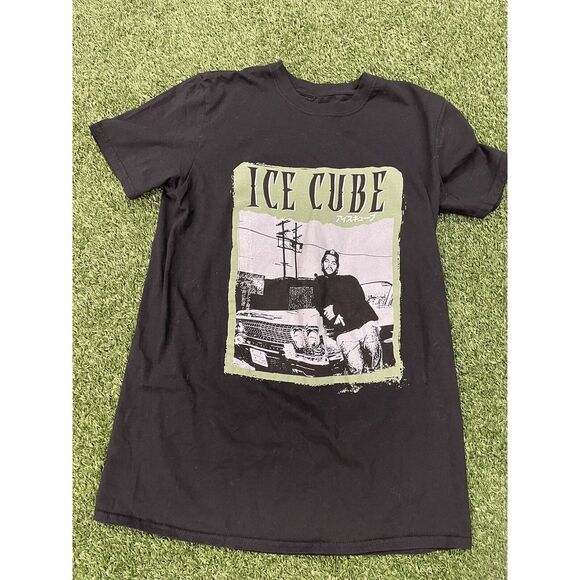 Shirts | Ice Cube Mens Shirt Size L Black Short Sleeve Hip Rap Nwa ...